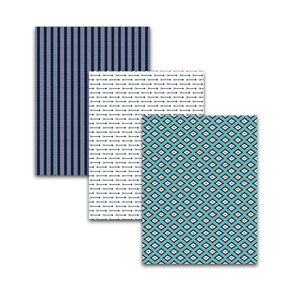 8.5x11" Blue and Lime Aztec Tribal Digital Scrapbook Papers and ...
