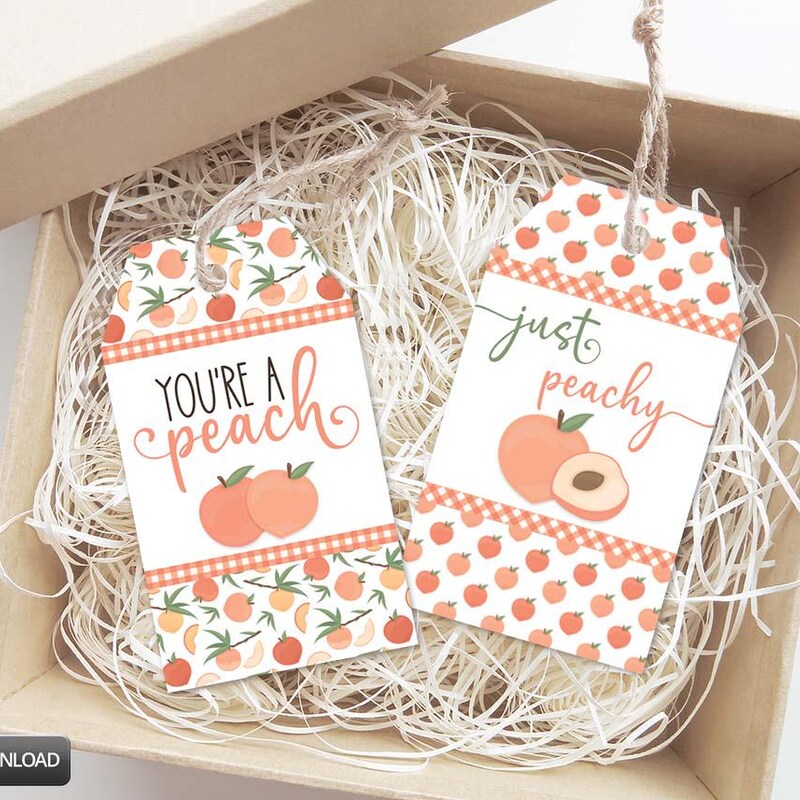 Peach Labels - Etsy