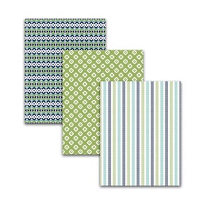 8.5x11" Blue and Lime Aztec Tribal Digital Scrapbook Papers and ...