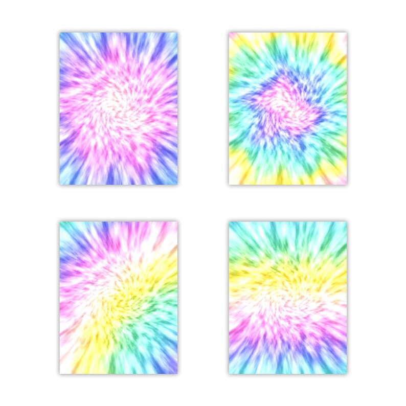 Printable Tie Dye Digital Paper Pack 60s Retro Hippie Tie Dye - Etsy