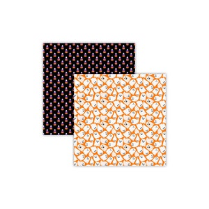 Halloween Digital Scrapbook Papers, Ghost and Candy Corn Digital ...