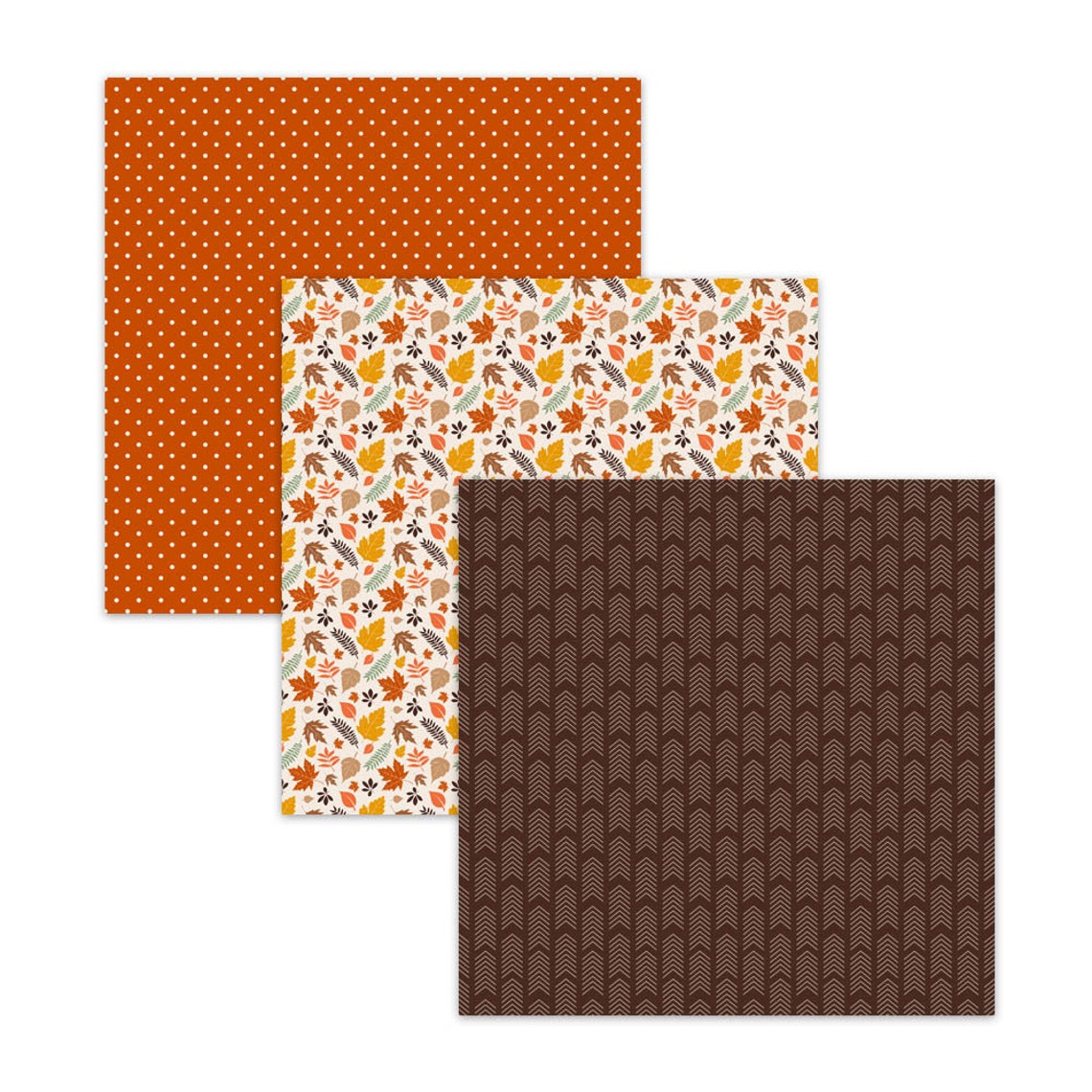 Warm Autumn Digital Papers, Fall Scrapbook Papers, Thanksgiving ...