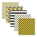 Cheerleader Digital Paper, Seamless Black and Yellow Cheer Scrapbook ...