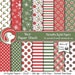 Poinsettia Digital Scrapbook Paper for Christmas & Holiday Crafts Card ...