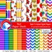 Back to School Digital Paper Pack Kid Scrapbooking Paper - Etsy