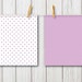 Romantic Heart Valentine's Day Digital Paper Pack, Pink and Lavender ...