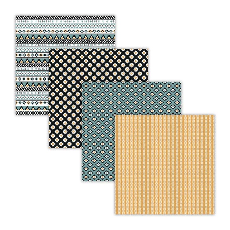 Tribal Arrow Digital Paper Pack Aztec Scrapbook Papers and - Etsy