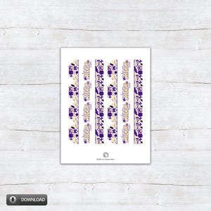 Purple Gold Cheerleading Printable Gift Tags, Cheer Team Squad Mom ...