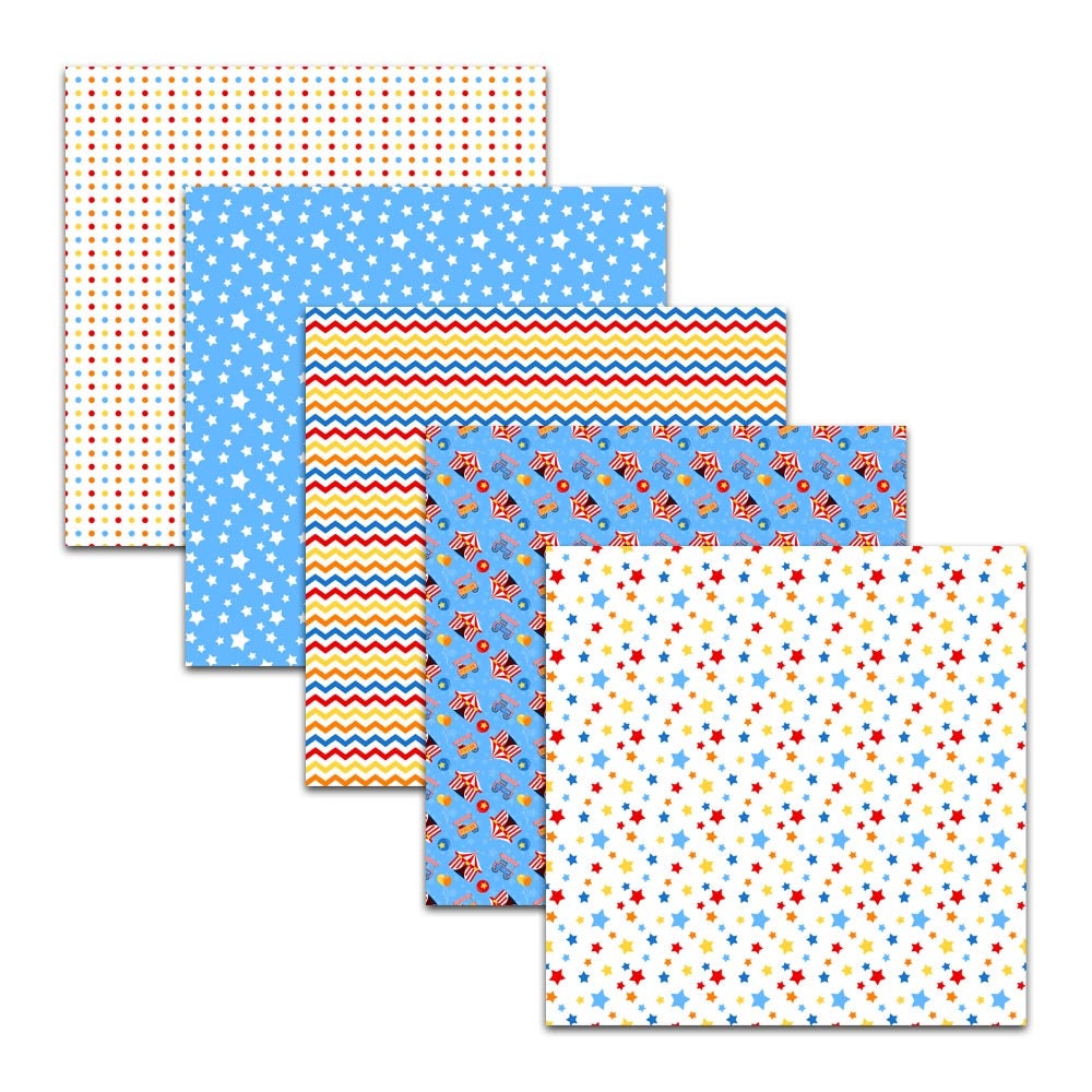 Circus & Carnival Digital Papers for Circus Themed Birthday Parties and ...