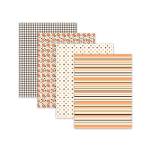 8.5x11" Pumpkin Digital Paper Pack for Autumn Scrapbooking, Fall ...