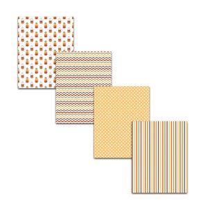 Pumpkin Spice Digital Paper 8.5x11, Fall Latte Pie Leaf Acorn Donut ...