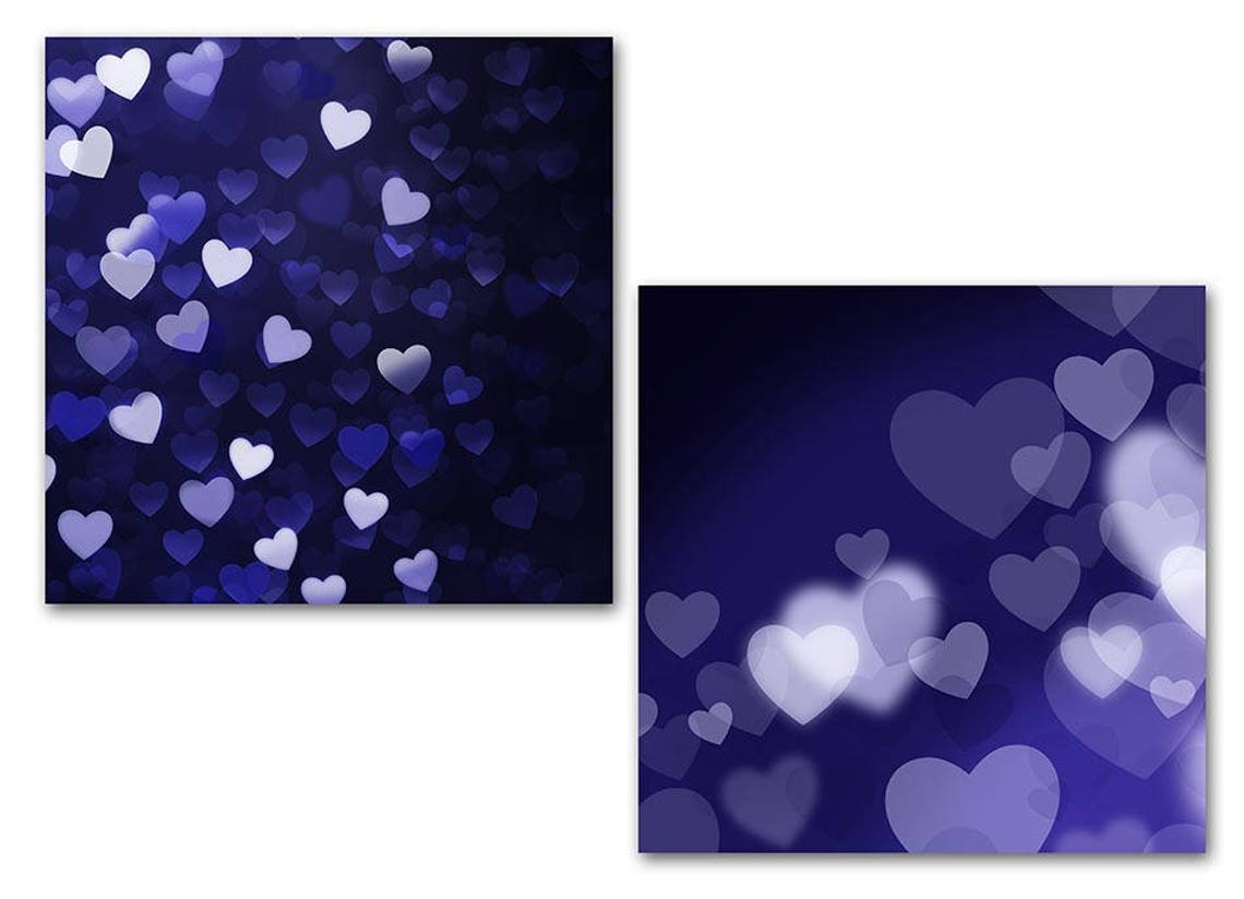 Blue Bokeh Digital Background Papers for Baby Showers Weddings ...