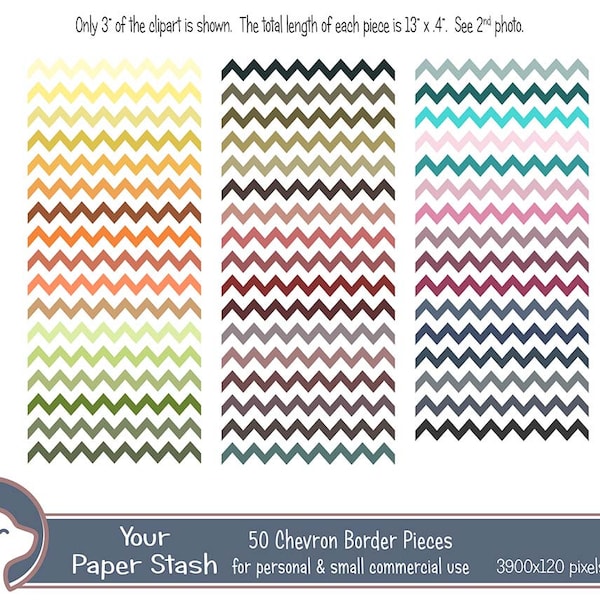 Chevron Borders - Etsy