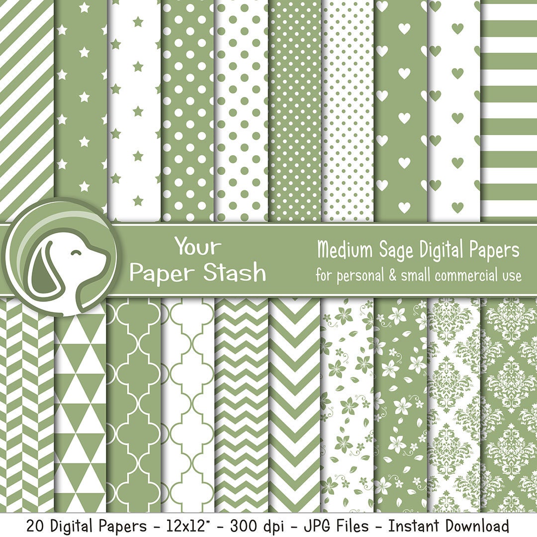 Scrapbooking Paper Green