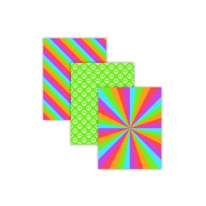 Printable Groovy Retro 60s Themed Digital Paper Pack, Smiley Face Peace ...