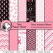 Pink Breast Cancer Awareness Digital Papers Backgrounds, Hope Ribbons ...