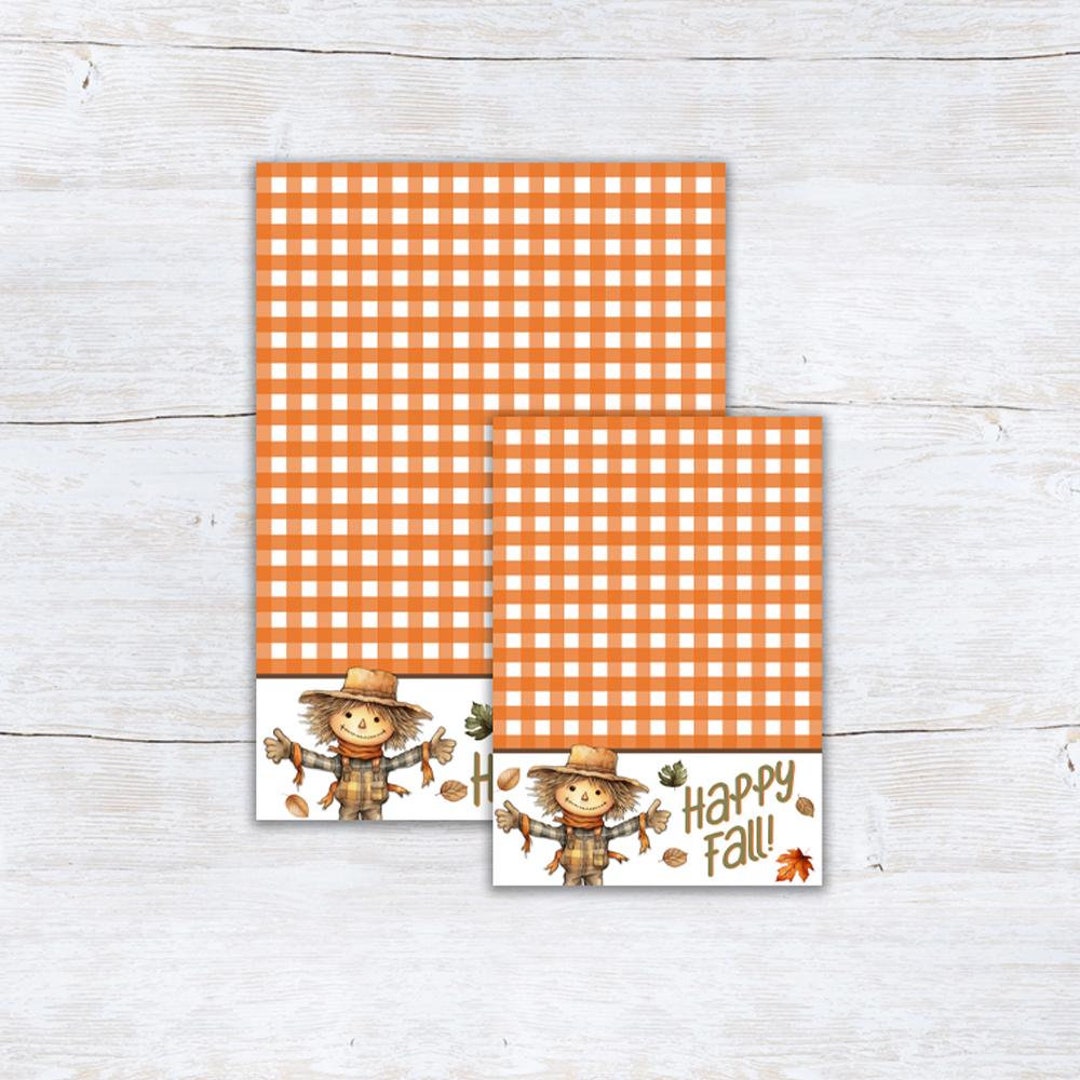 Happy Fall Scarecrow Cookie Cards for Thanksgiving and Autumn Parties ...
