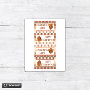 Printable Turkey Toes Treat Bag Toppers for Thanksgiving & Autumn ...