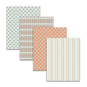 8.5x11" Tribal & Arrow Themed Digital Scrapbook Papers and Backgrounds ...