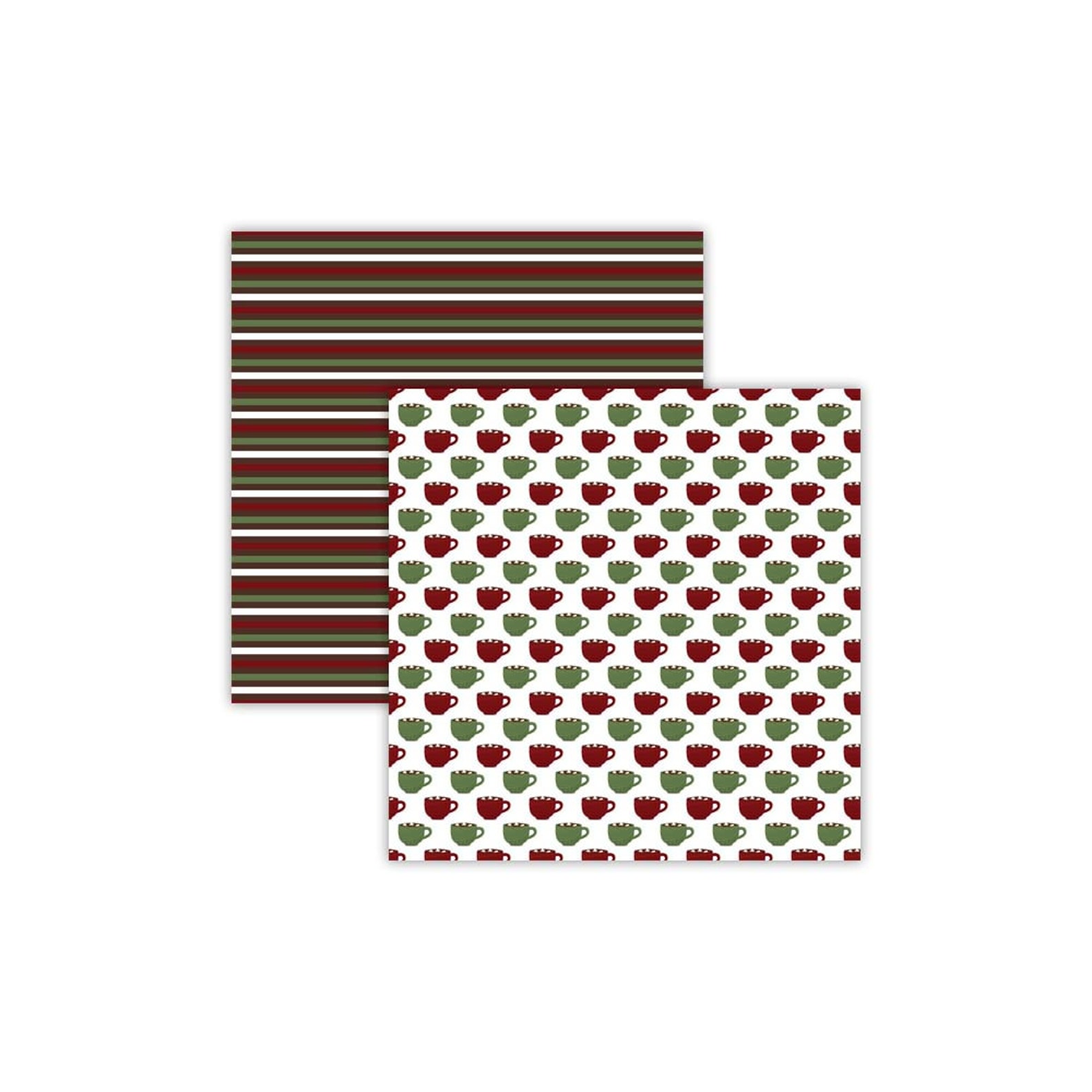 Christmas Digital Paper, Hot Cocoa Cookies Scrapbook Papers W/ Snowman ...