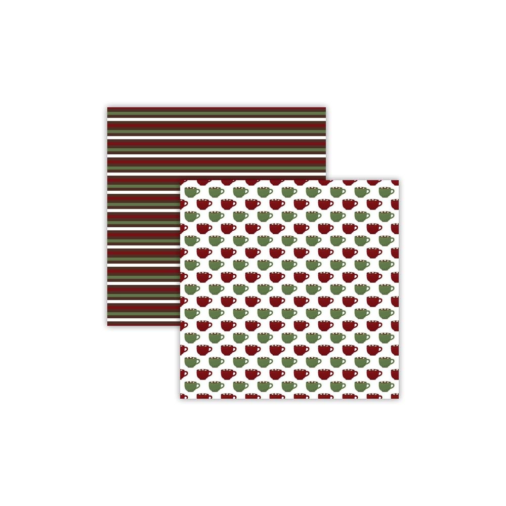 Christmas Digital Paper, Hot Cocoa Cookies Scrapbook Papers W/ Snowman ...
