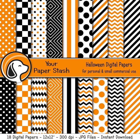Orange And Black Chevron Background