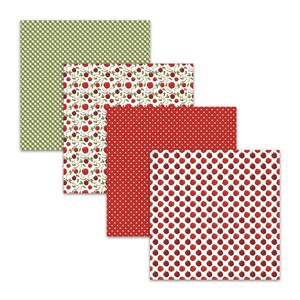 Apple Themed Digital Paper Pack With Wood Backgrounds, Fruity Digital ...