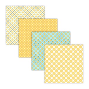 Lemon Digital Scrapbook Paper, Summer Lemon Digital Pattern Backgrounds ...