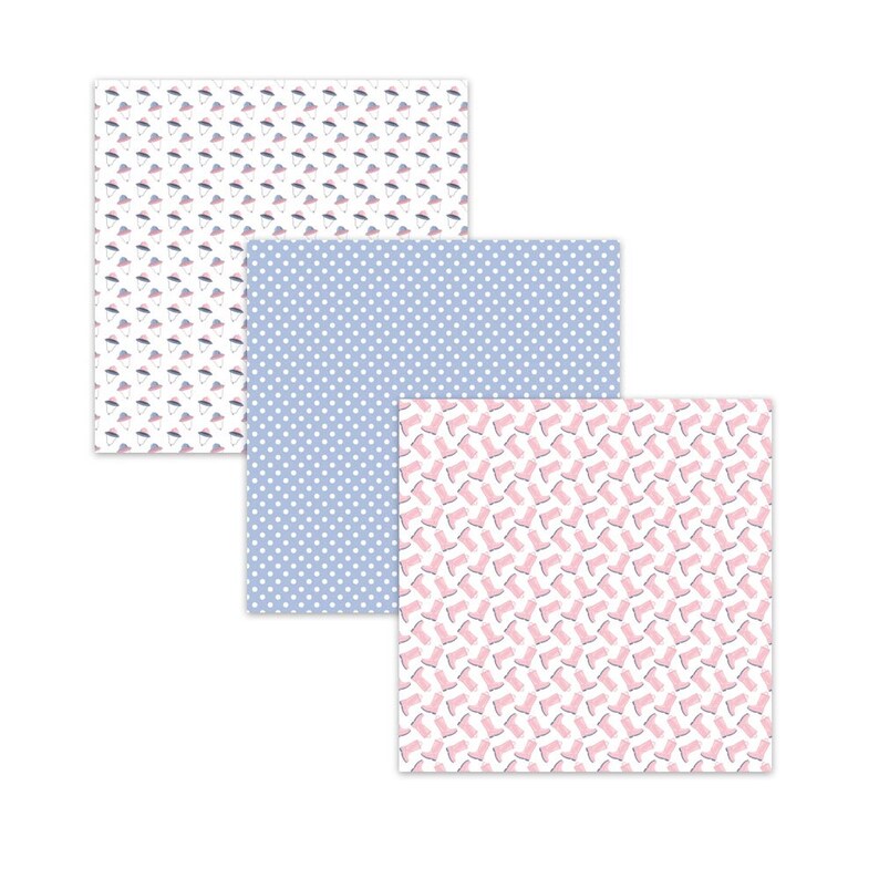 Rainy Day April Showers Digital Paper Pack W/ Clouds Umbrellas ...