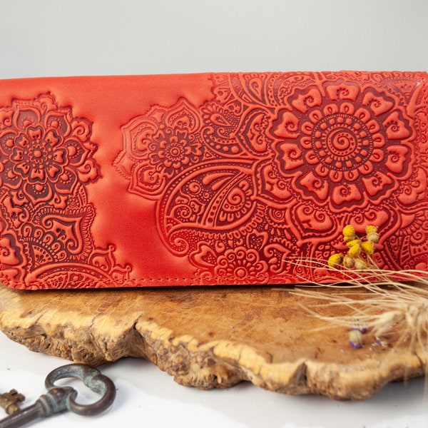 Dark Red Leather - Etsy