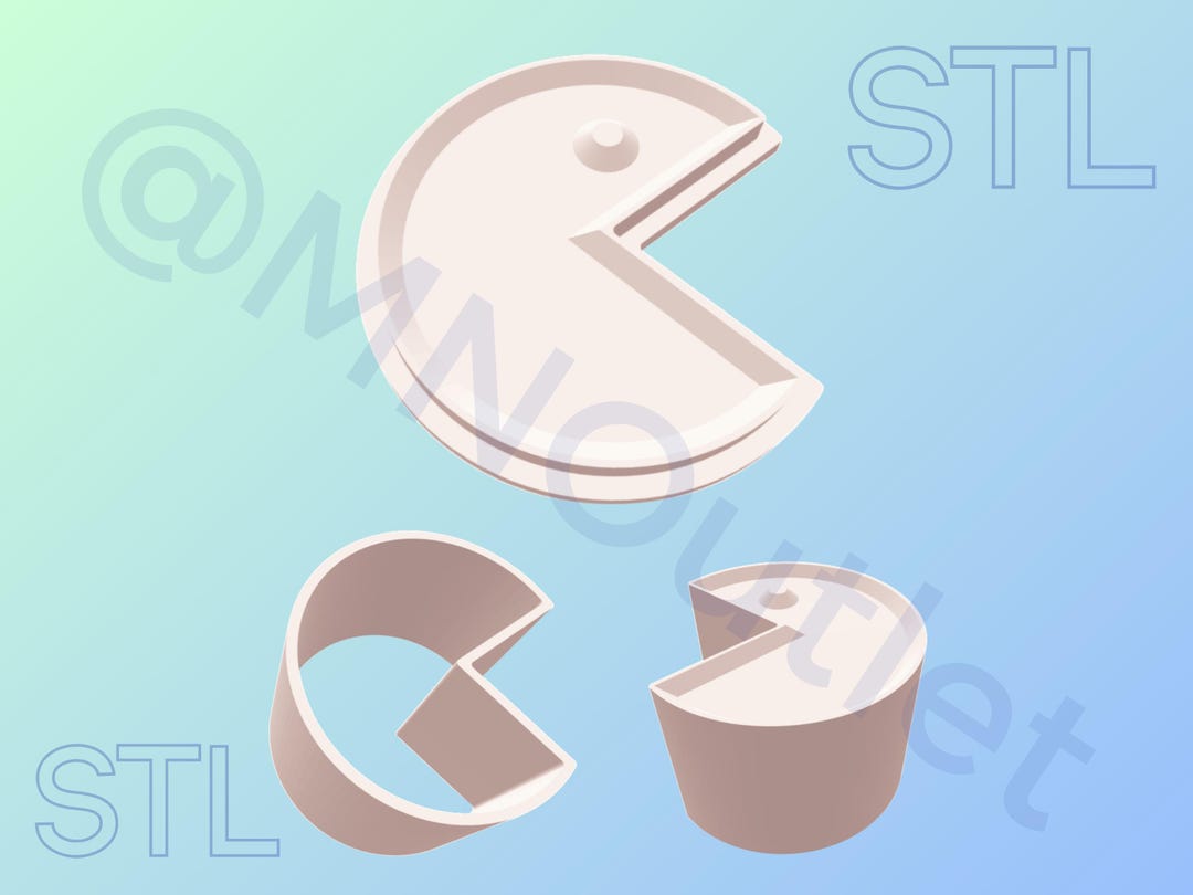 3D Printable Pacman Bath Bomb Mold STL File: DIY Craft Supplies ...