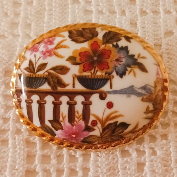 Bone China Brooch - Etsy