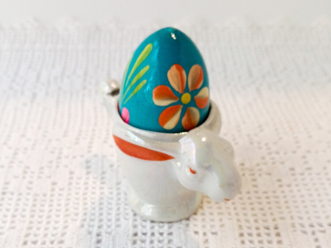 Vintage Lustreware Bunny Rabbit Whistle Egg Cup - Etsy