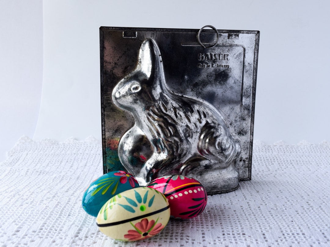 Vintage 1970's Kaiser Tin Chocolate Bunny Mold West Germany - Etsy