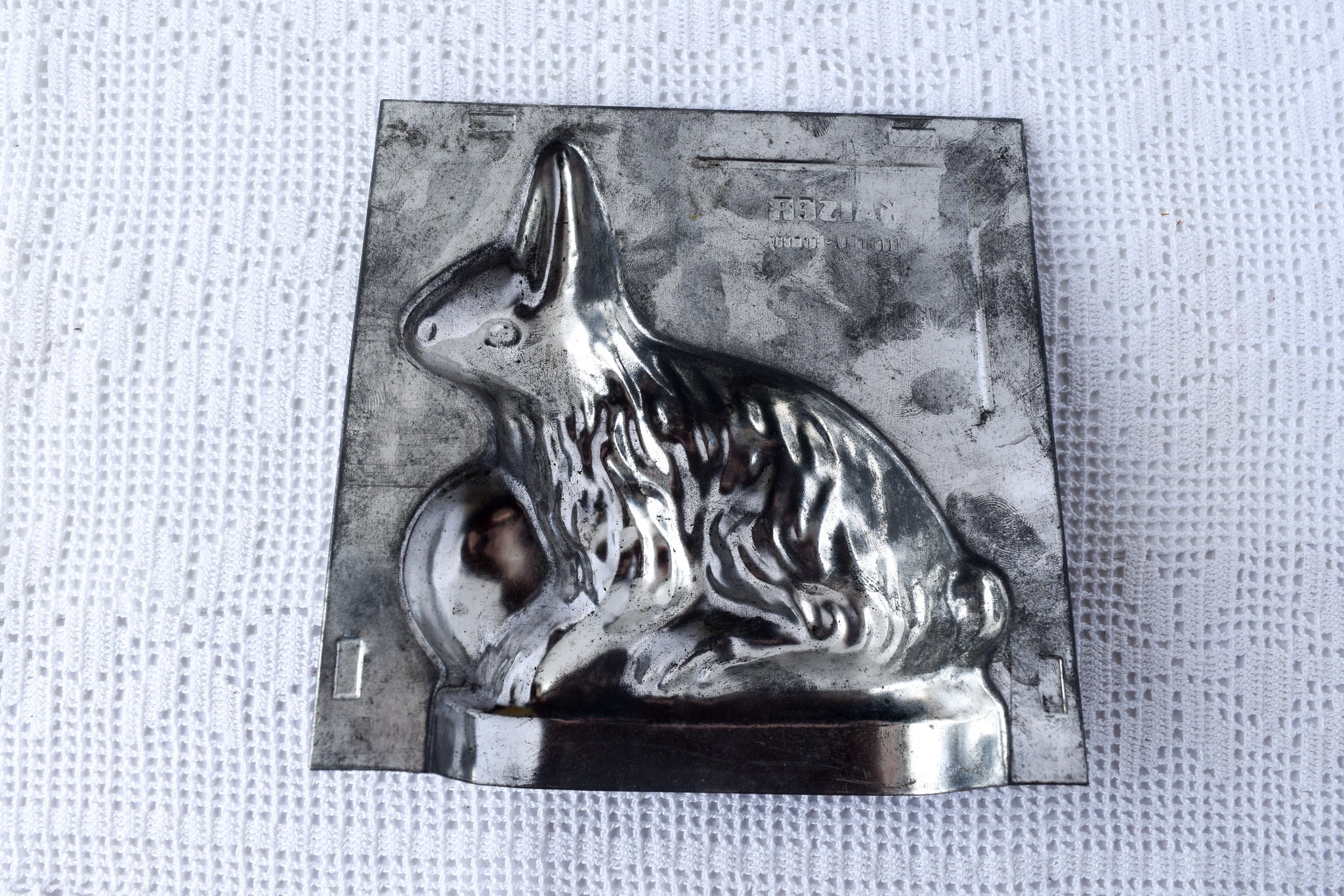Vintage 1970's Kaiser Tin Chocolate Bunny Mold West - Etsy