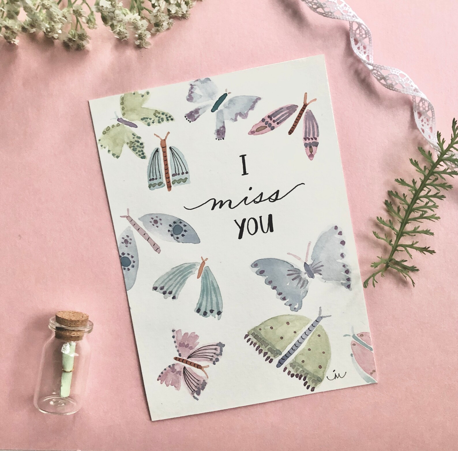 I Miss You Greeting Card - Etsy