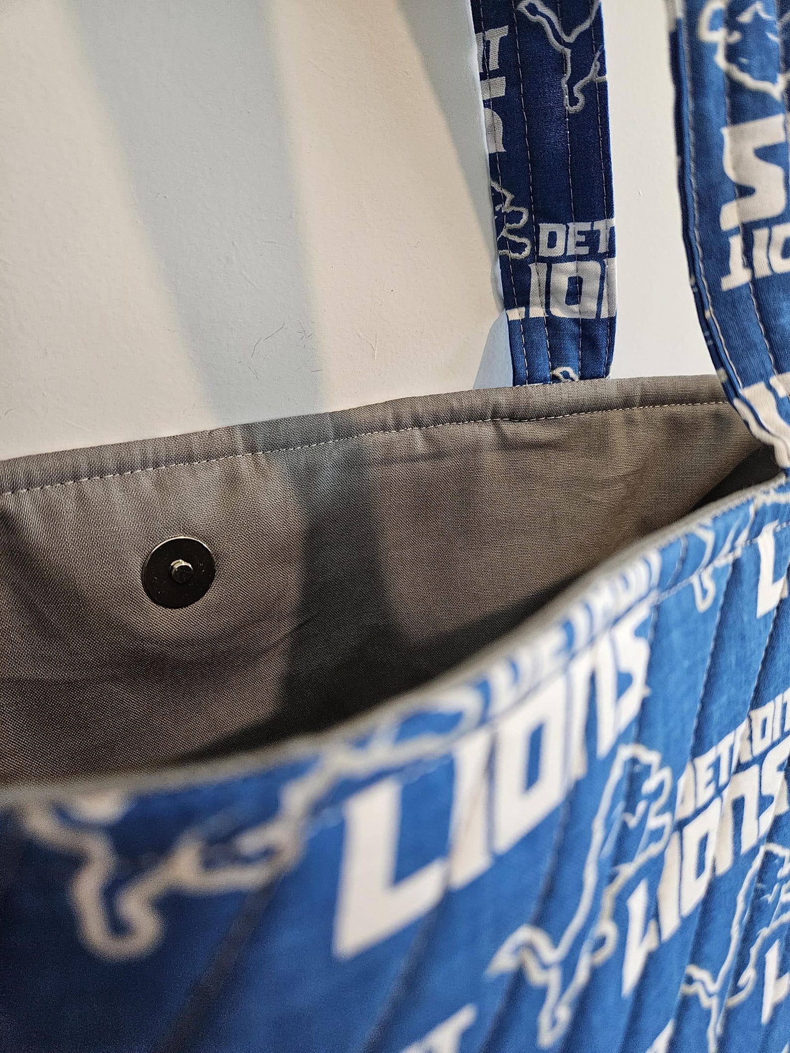 Detroit Lions Quilted Tote Bag, Everyday, Essential, Travel,diaper Bag ...
