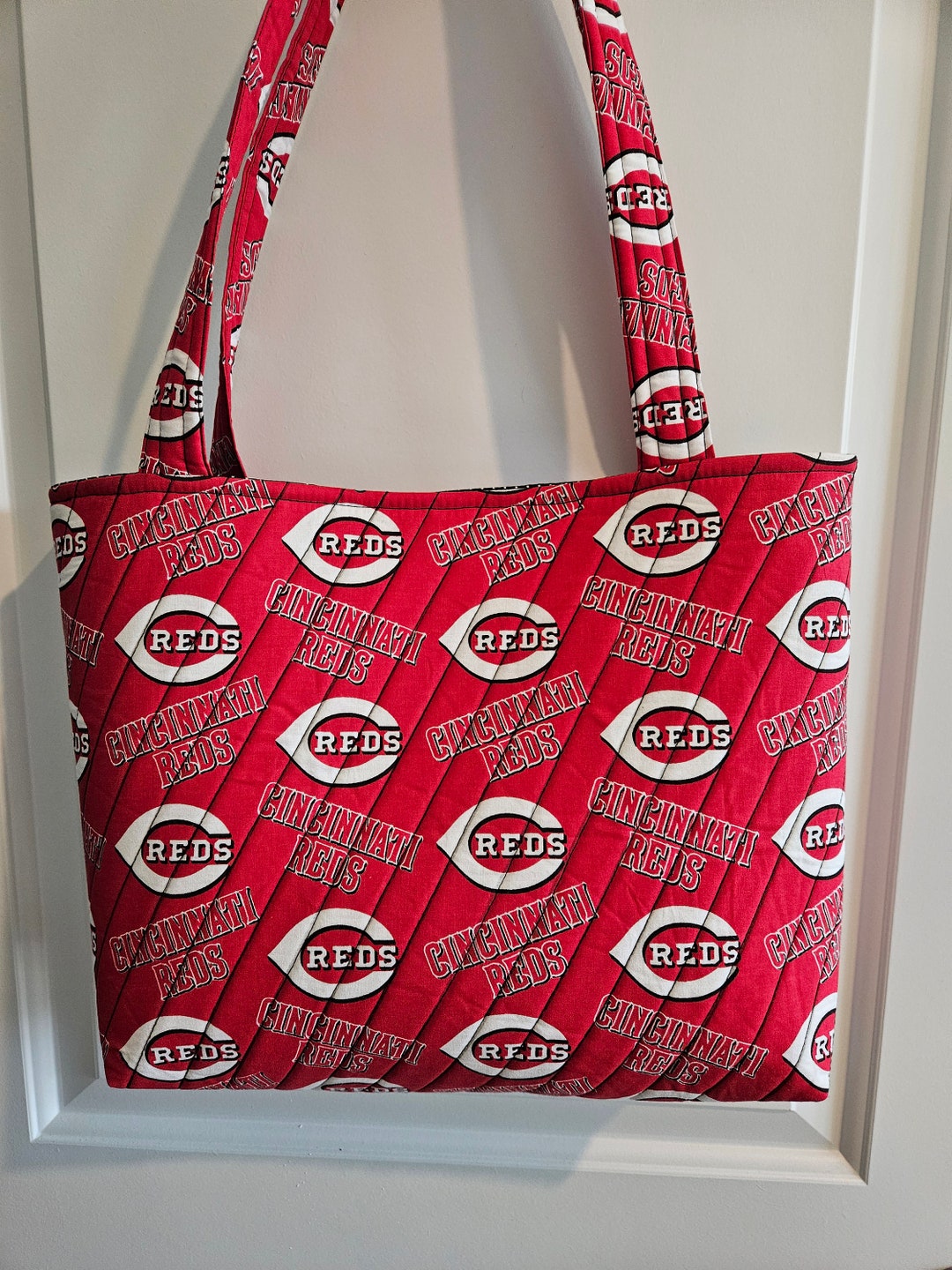 Cincinnati Reds Quilted Tote Bag, Everyday Carry, Essential, Travel ...