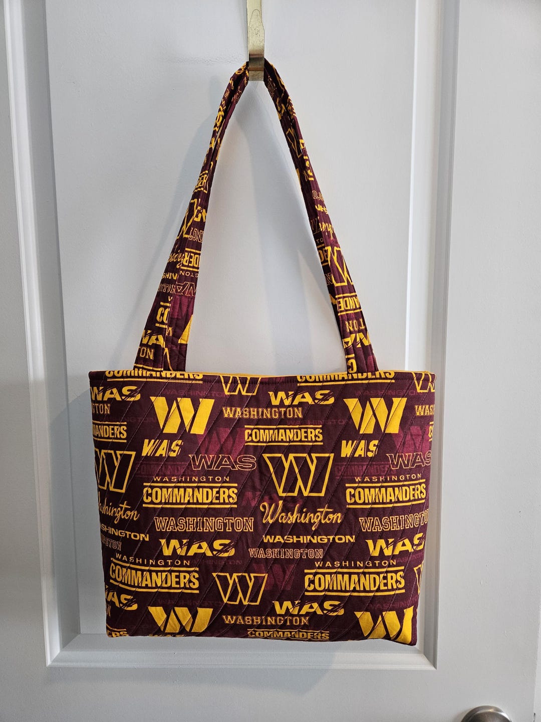 Washington Commanders Quilted Tote Bag, Everyday,essentials,travel. - Etsy