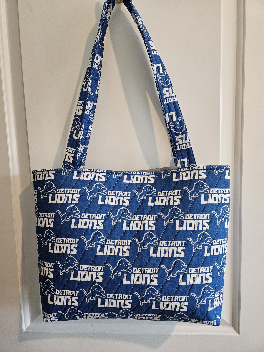 Detroit Lions Quilted Tote Bag, Everyday, Essential, Travel,diaper Bag ...