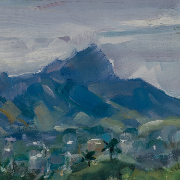 Diamond Head Hawaii Painting - Etsy