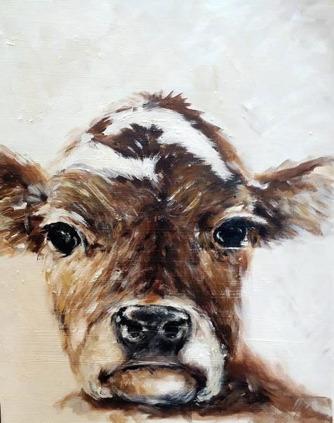 Cow Painting, Printable of Original Acrylic Painting, Downloadable File ...