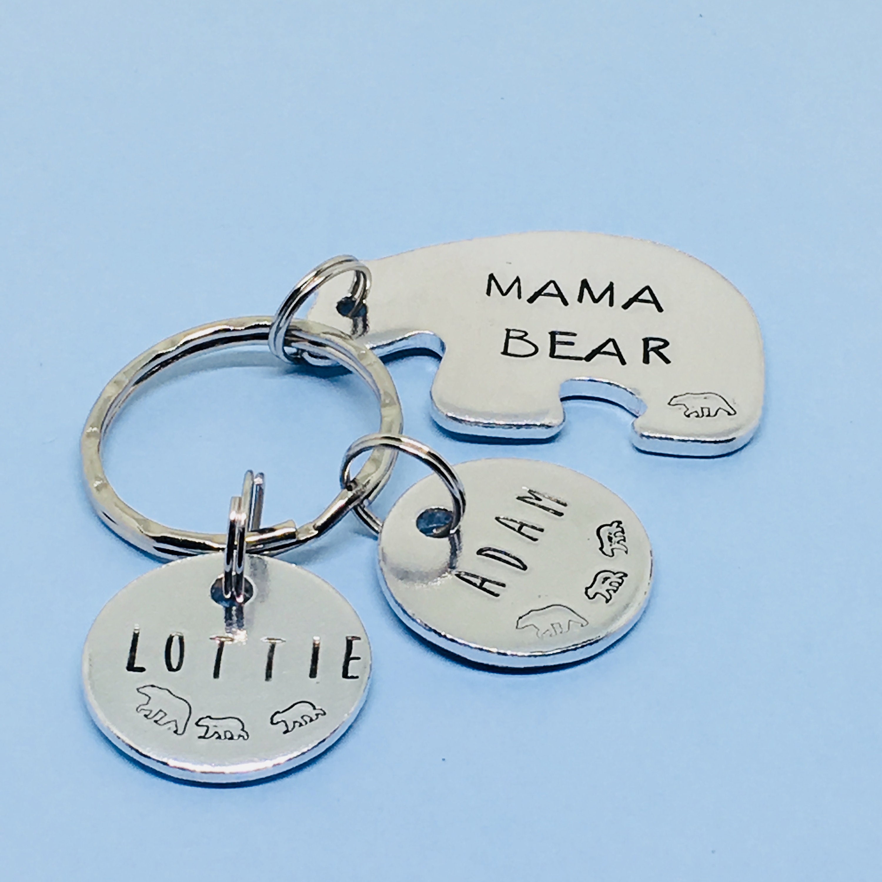 Mama Bear Keyring Personalised Keyring Birthday Gift for Mum - Etsy UK