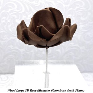 Dark Chocolate Cocoa Roses Wired Sugar Roses Dark Chocolate Wedding ...