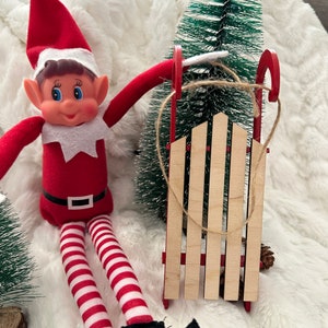 Elf Sled Prop Winter Coat and Scarf - Etsy