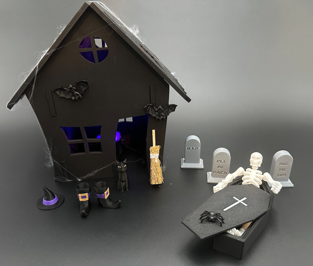 DIY Haunted House Craft Kit for Kids With Graveyard or Witch ...