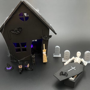 DIY Haunted House Craft Kit for Kids With Graveyard or Witch ...