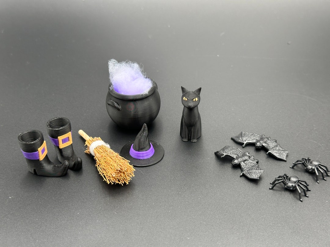 Miniature Witch Accessories, Halloween Witch Hat for Diorama, Fairy ...