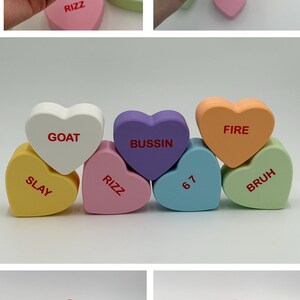 Candy Heart Gift Box, Custom Valentine's Day, Gen Z Slang BRUH, 67 ...