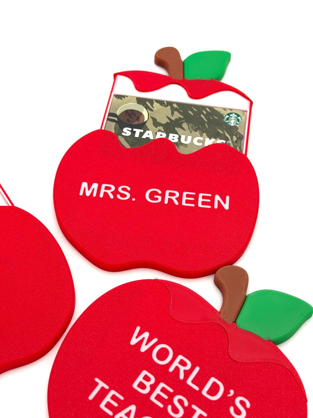 Personalized Apple Gift Card Holder, Teacher Appreciation Gift - Etsy